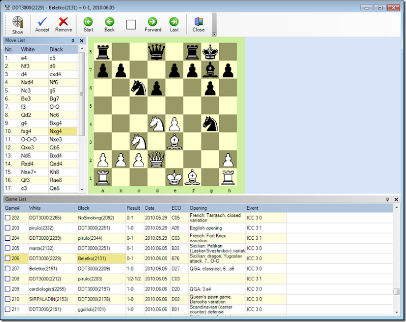 chessblogger: Chess Position Trainer – Show Novelties